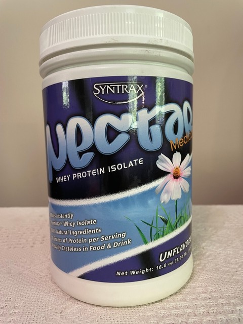 Nectar Medical Whey Protein Isolate Unflavored Syntrax 16 Oz Powder for ...