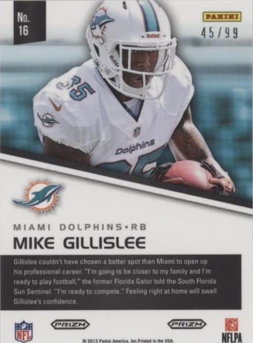 2013 Panini Monster Box Mike Gillislee #16 for sale | eBay