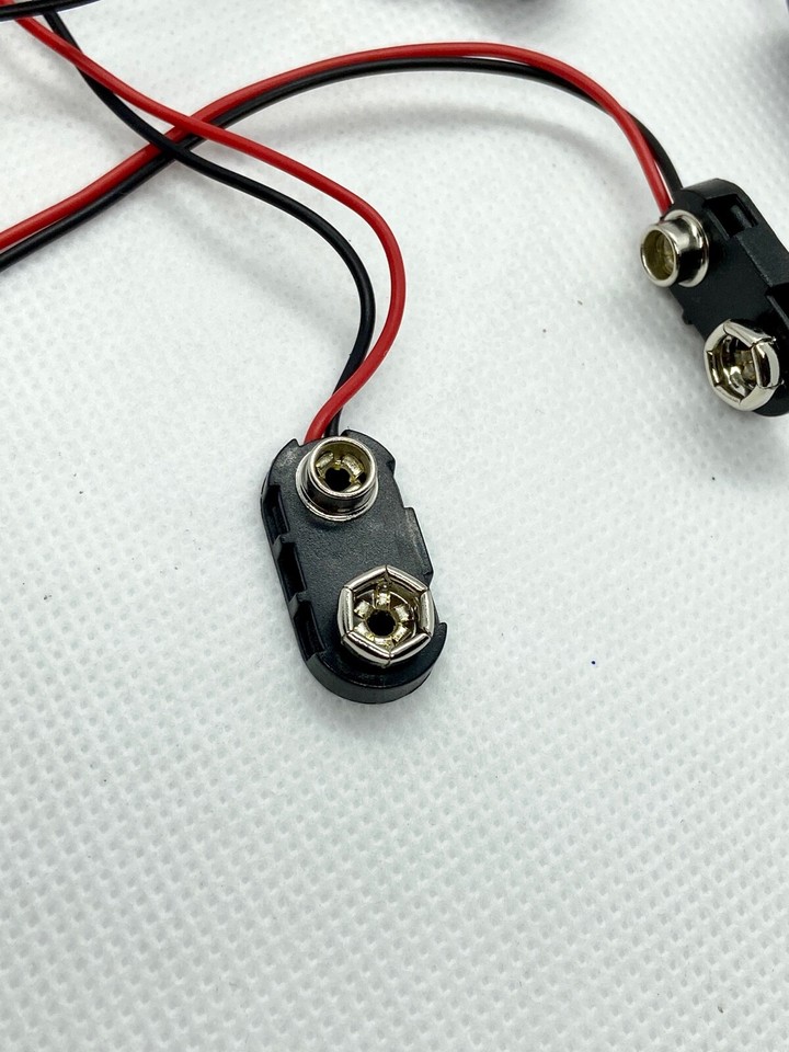 DC 9 Volt 9V SNAP ON BATTERY CLIP CONNECTOR I Type (i) Choose Quantity ...