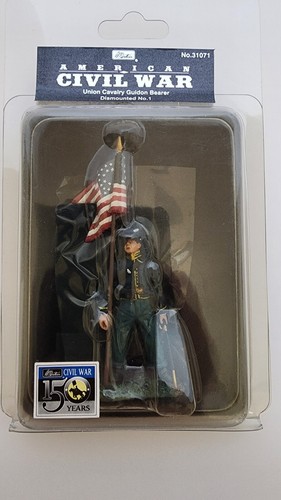 W. Britain American Civil War Union Calvary Guidon Bearer 54 mm Metal ...