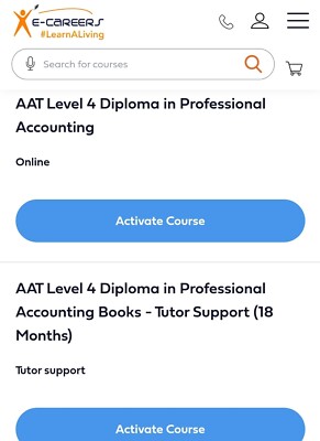 E-Careers Aat Level 4 Course With Books | eBay UK