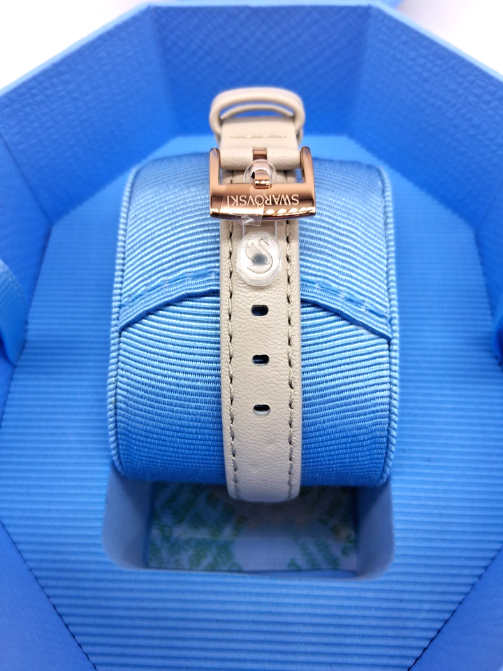 Swarovski Matrix tennis 7-link watch, 5672968, Beige, Crystals, Rose ...