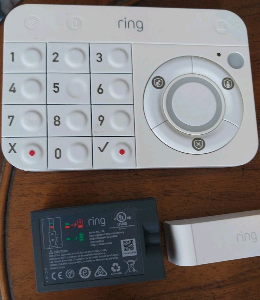 1st Gen Ring Base Station & Ring Alarm Keypad With Power Supply Camera ...