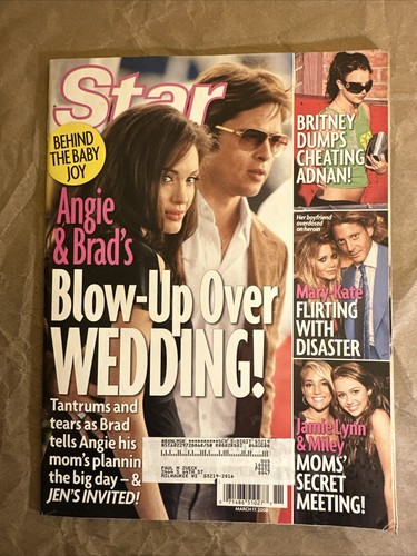 Star Magazine March 17, 2008 Angelina Jolie Brad Pitt Britney Spears | eBay