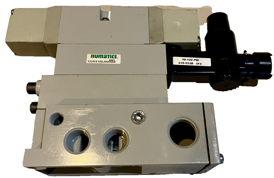 Numatics 123BB600M00061 valve & 122RS100J000000 pneumatic pressure ...