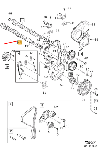 VOLVO XC40 Exhaust Camshaft 32298835 NEW GENUINE | eBay