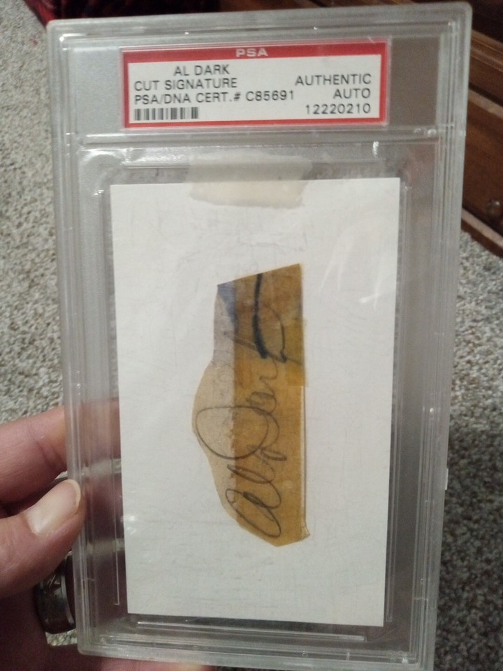 🔥🔥Large PSA Slab- PSA/DNA Certified Auto Al Dark.. 🔥🔥🔥🔥 | eBay