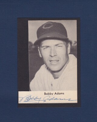 Bobby Adams signed Cincinnati Reds 1950's magazine photo 1921-1997 | eBay