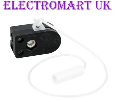 MINIATURE MINI PULL CORD SWITCH SIDE PULL ACTION WALL LIGHT 2 AMP 2A ...