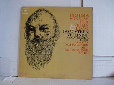 Isaac Stern & Alexander Zakin - Brahms Sonatas LP ML 5922 $5 COMBINED ...