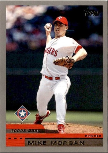 2000 Topps Baseball Card Mike Morgan Texas Rangers #195 | eBay
