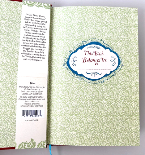 Starbucks The Mouse Writer Childrens Book Red Hard Cover Ethan Johnson ...