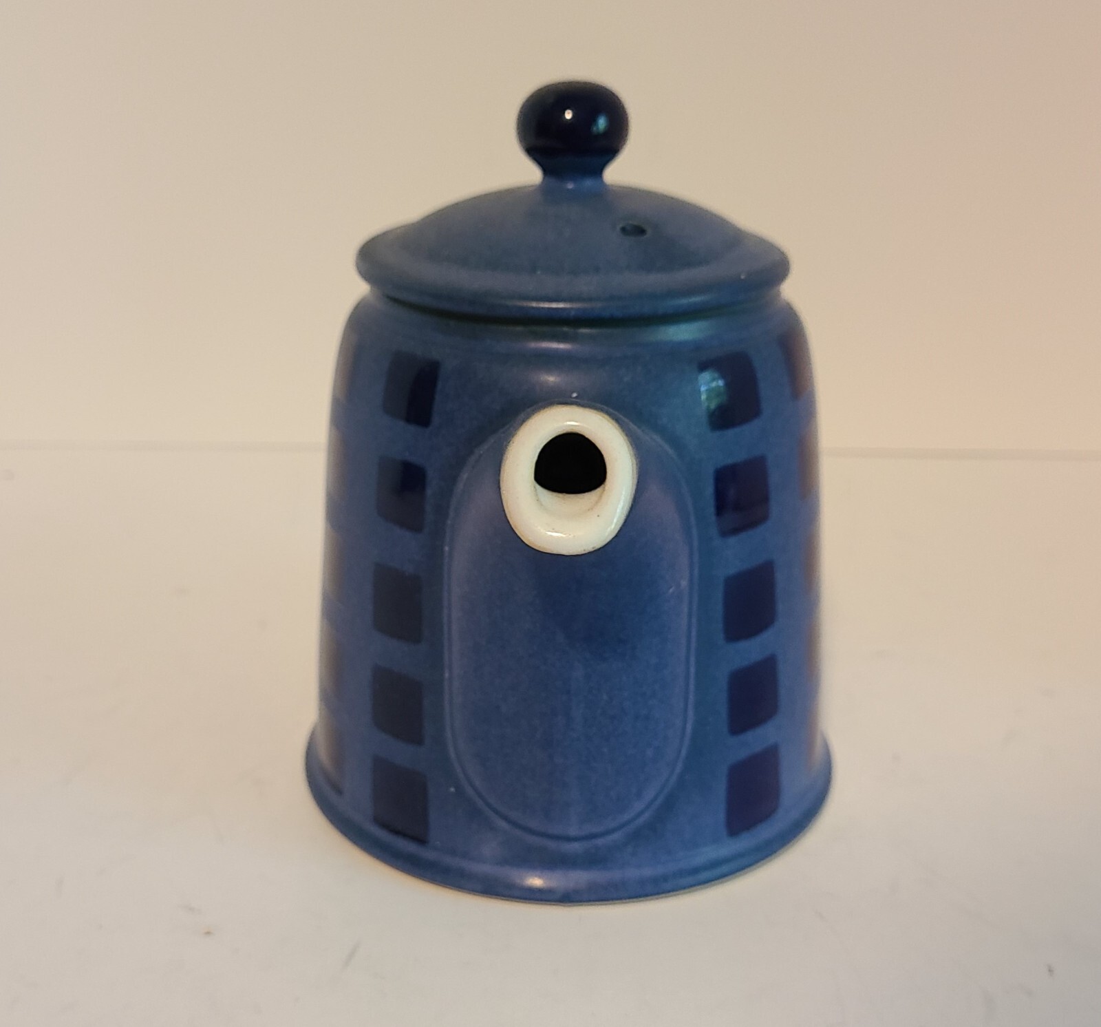 VINTAGE Denby REFLEX BLUE SMALL TEAPOT 2 CUP STONEWARE ENGLAND 1990'S ...