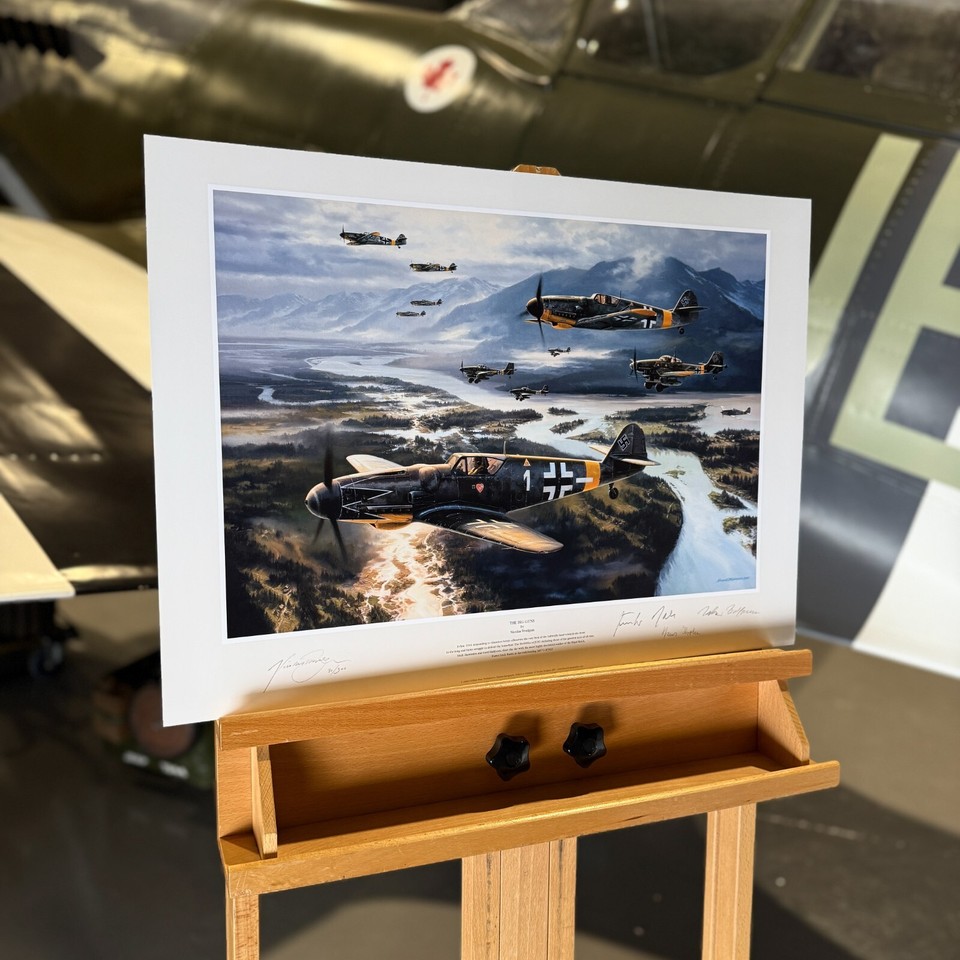 THE BIG GUNS - WW2 Messerschmitt Art Print by Nicolas Trudgian | eBay UK