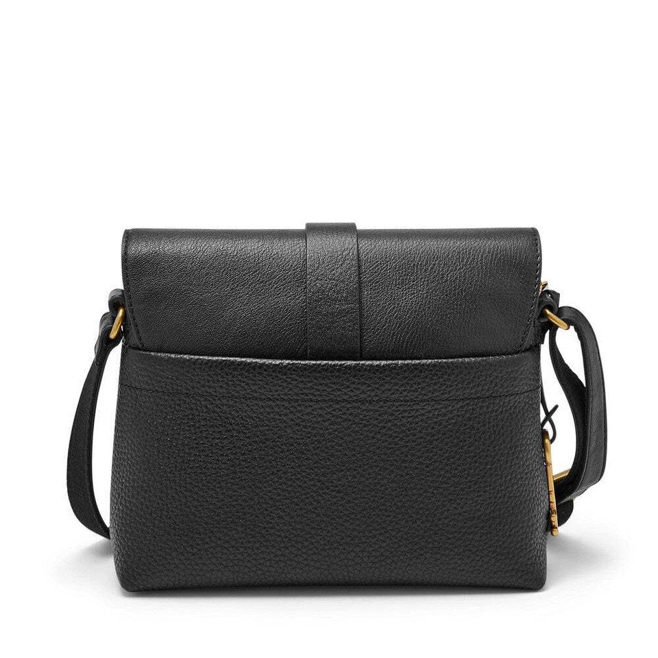Fossil Kinley Small Leather Crossbody Bag Black | eBay