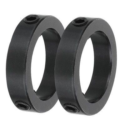 Shaft Collar 1.38 Inch Bore Carbon Steel Set Screw Black 2 Pcs | eBay