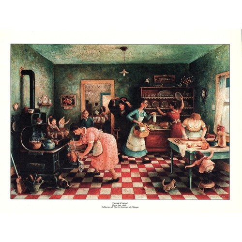 Thankgiving by Doris Lee 1970s Retro Kitsch Wall Art Print SE10 | eBay