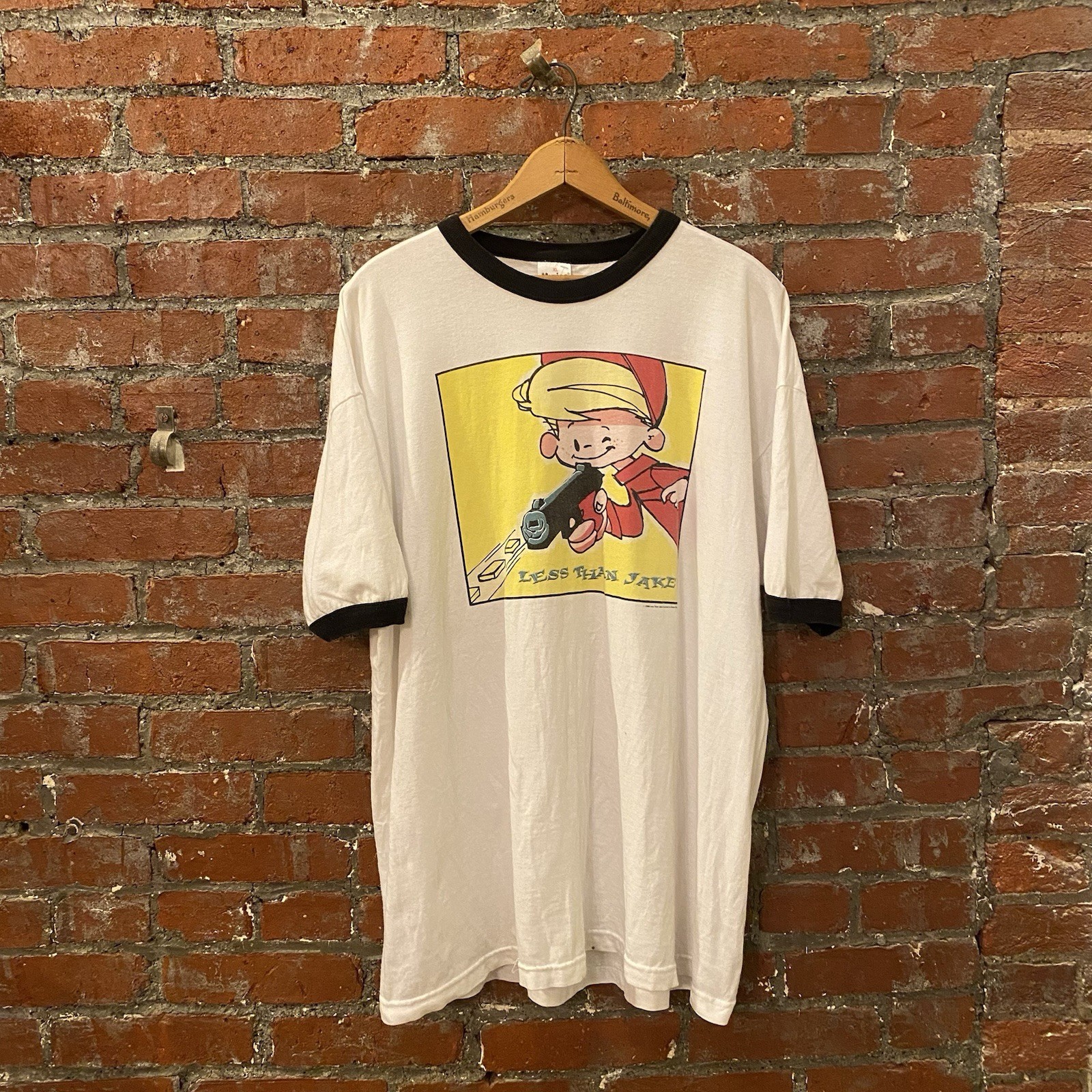 Rare True Vintage 90s Less Than Jake T Shirt Ringer S… - Gem