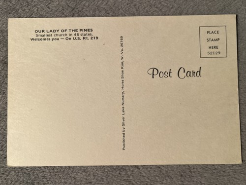 Vintage Postcard Our Lady Of The Pines Church, Rooster Sign Poem ...
