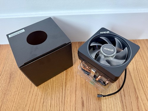 (New) Original OEM AMD Wraith Prism aRGB Stock Copper CPU Cooler Socket ...
