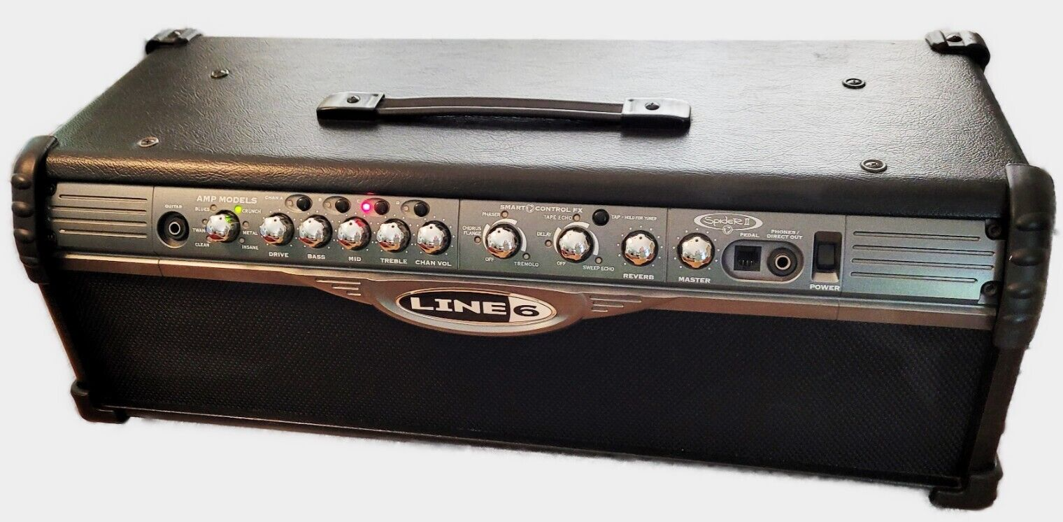 Line 6 SPIDER II 2 150 Watts Digital Guitar Amplifier Stereo Amp Head ...