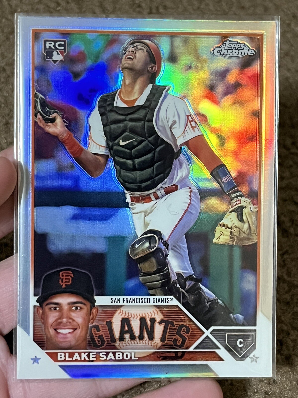 Blake Sabol-2023 Topps Chrome Update Rookie Refractor-SF Giants | eBay