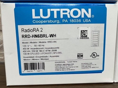 NEW Lutron RA2 RA3 Hybrid Keypad + Color Choice Button Kit RRD-HN6BRL ...