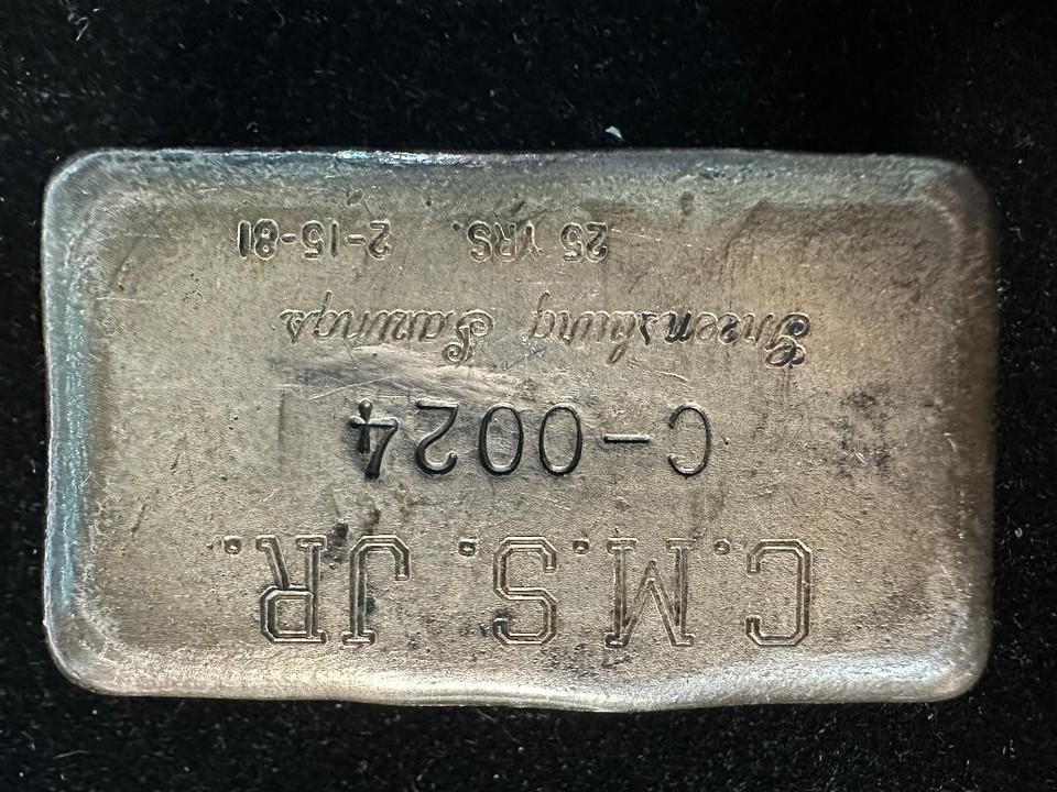 Joes Coin 10-Oz .999 Silver Bar with Low Serial Number C-0024 - Very ...