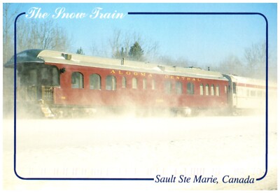 Railroad Train Algoma Central The Snow Train Sault Ste Marie Canada 4X6 ...