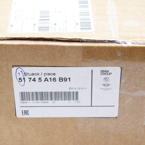 NEW BMW X7 G07 LEFT AIR BREATHER 51745A16B91 ORIGINAL 51-74-5-A16-B91 ...