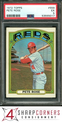 1972 TOPPS #559 PETE ROSE REDS PSA 5 | eBay