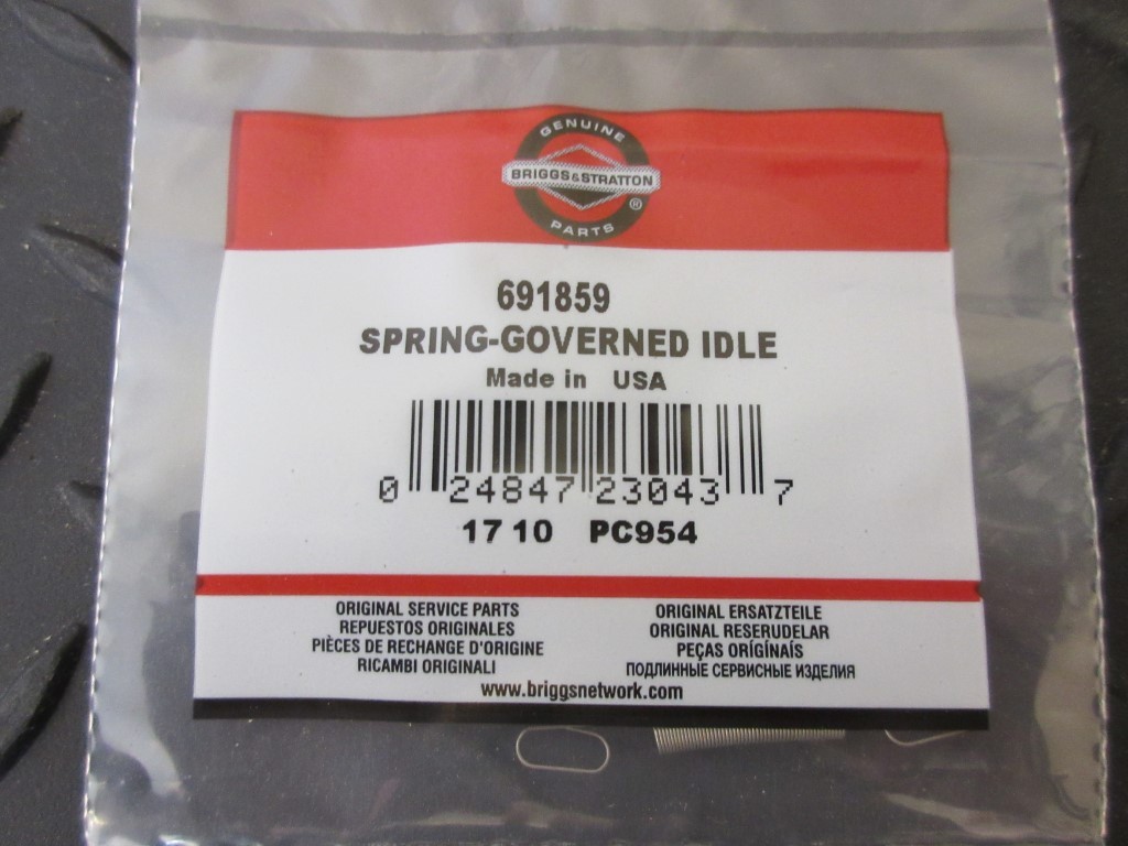 Genuine Briggs & Stratton 691859 Idle Spring Idle Governed Carburetor ...