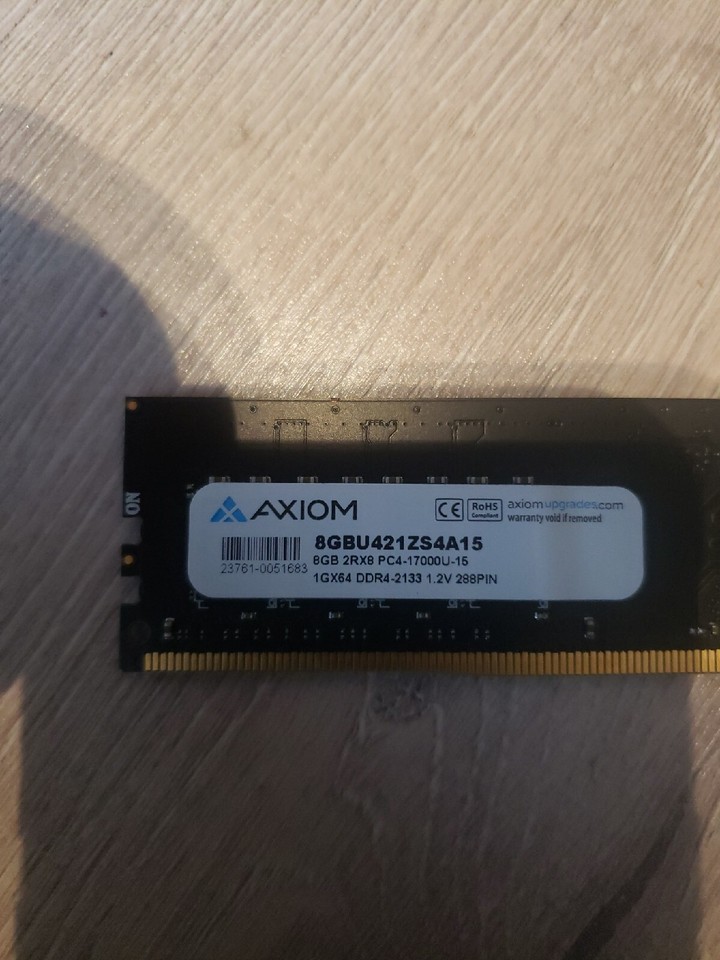 Axiom 8GB 2Rx8 PC4-17000S-15 DDR4-2133 1.2V 260PIN Laptop SDRAM ...