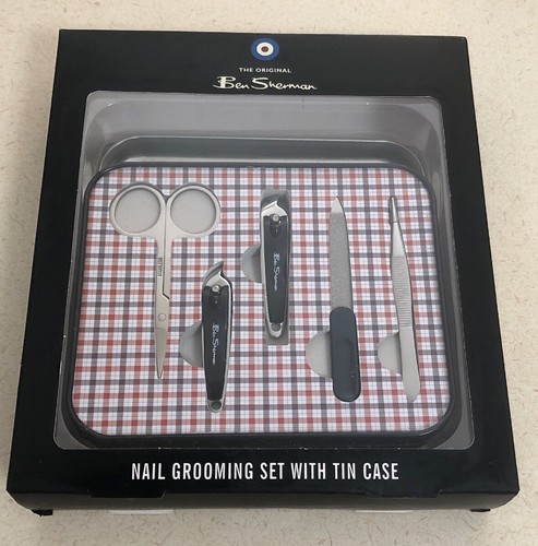 Ben Sherman Nail Grooming Set With Tin Case - NIB & FREE SHIPPING | eBay