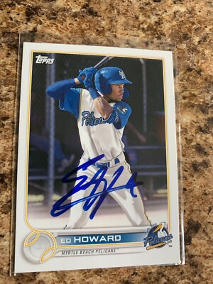 Ed Howard Signed 2022 Topps Pro Debut Auto Rc Chicago Cubs PD-152 | eBay
