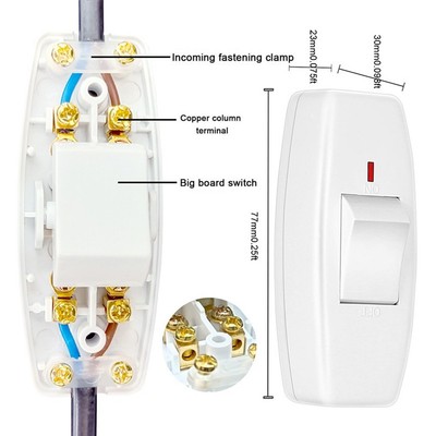 In Line Cord Switch Lamp Switch Replacement Inline Cord Switch Current ...