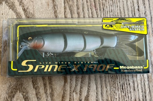 BRAND NEW Megabass Spine-X 190 F Mat Blue Shiner Swimbait | eBay