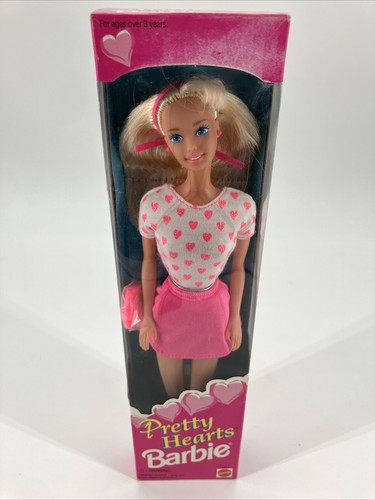 Vintage 1995 Pretty Hearts Barbie Doll, Mattel, Blonde Brand New | eBay