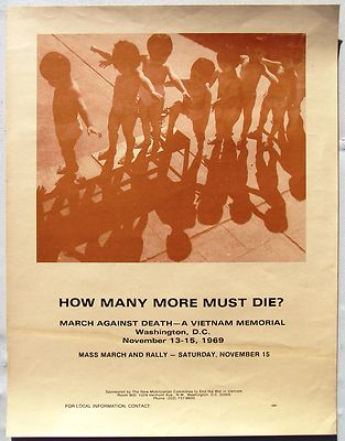 How Many More Must Die? Anti-Vietnam War Poster, New Mobilization ...