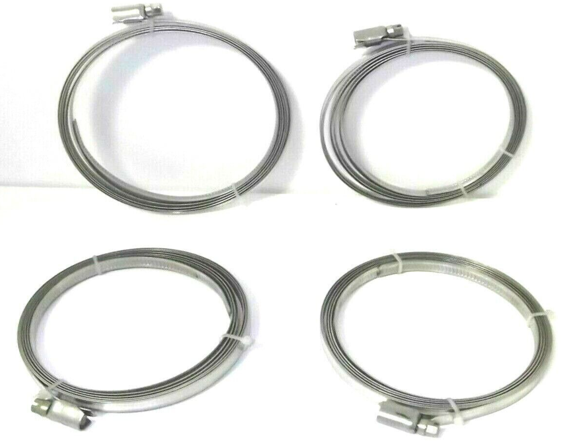 Set of 4 TPMS Strap Sensor Band Stainless steel Strap Fit 17" to 26 ...
