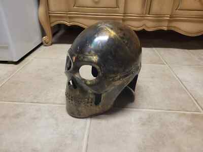 Skull Skeleton Helmet Full-Face Armor Replica Knight Halloween Helmet ...