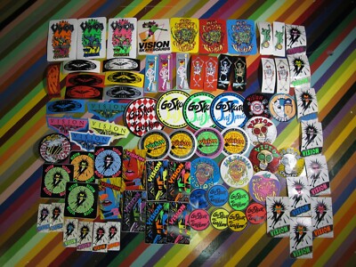 vtg 1980s Vision skateboard sticker - Crescini Psycho Stick Johnson ...