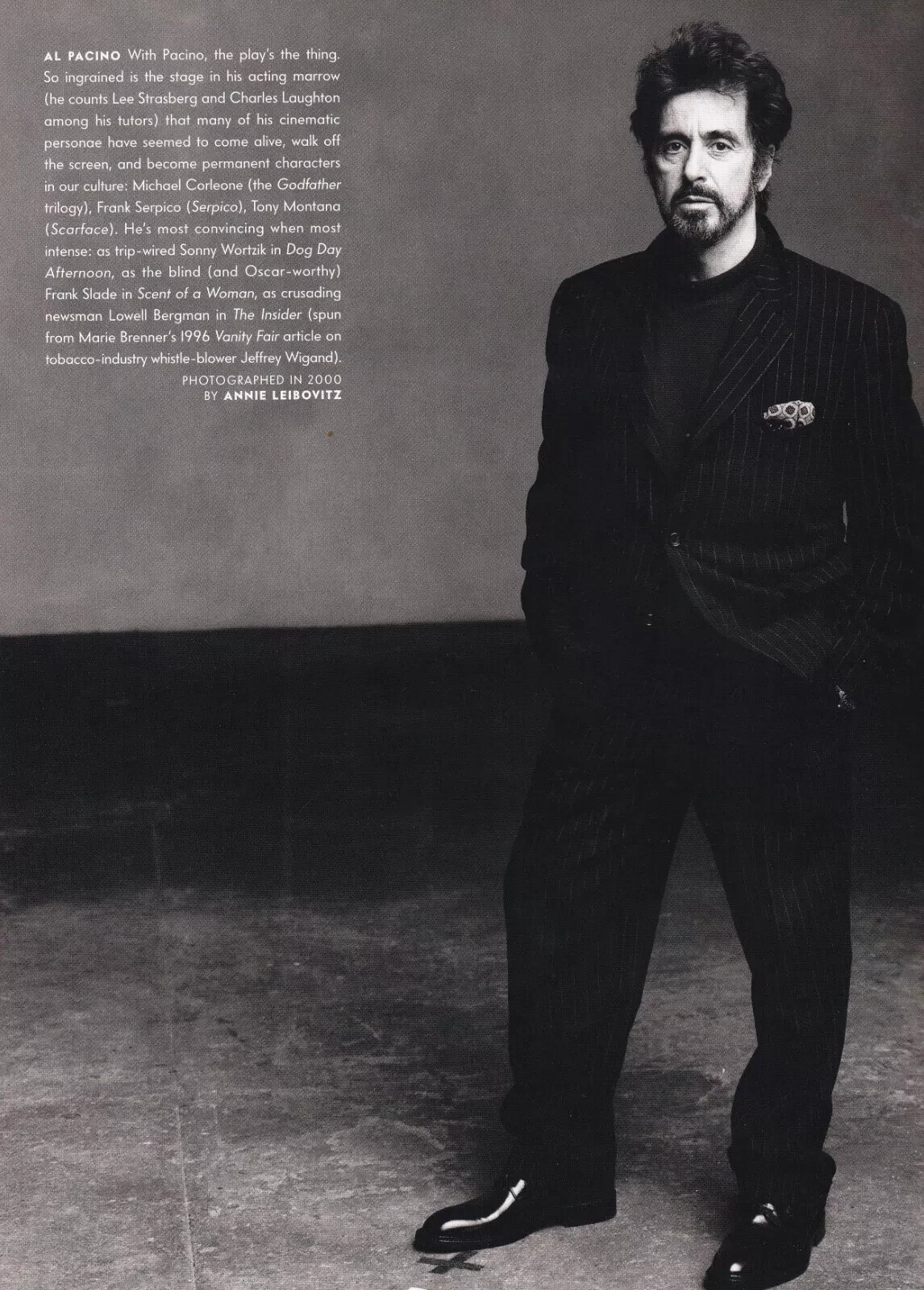 Al Pacino (2000 Photo Shoot) - Miniature Poster/Book Clipping | eBay