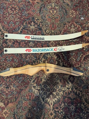PSE Bow Heritage Series RAZORBACK XL Recurve Breakdown Left Hand Hold ...