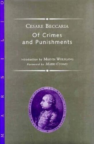 Of Crimes and Punishments by Cesare Beccaria (1996, Hardcover) for sale ...