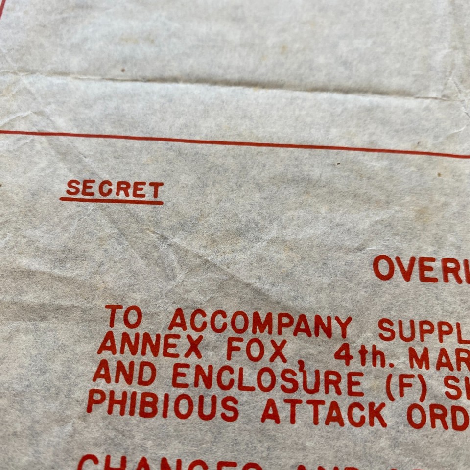 RARE WWII 1944 SECRET 4th Marine Division D-Day Burlesque Camouflage ...