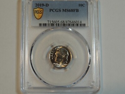 2019 D Roosevelt Dime PCGS MS68FB Gold Shield | eBay