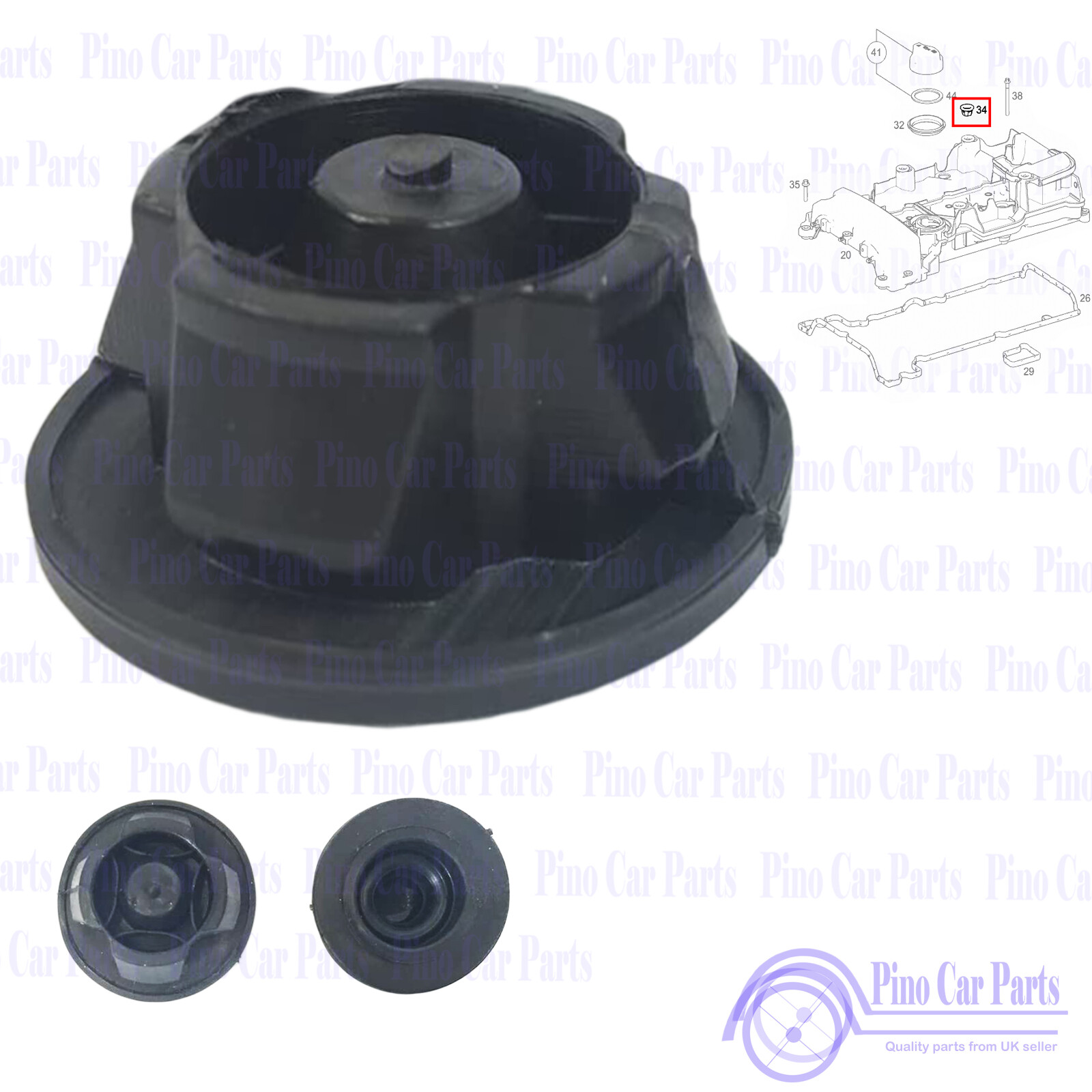 5x Engine Cover Grommets Bung Absorbers Rubber Mount For Mercedes ...