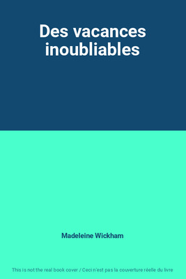 Des vacances inoubliables de Madeleine Wickham | eBay