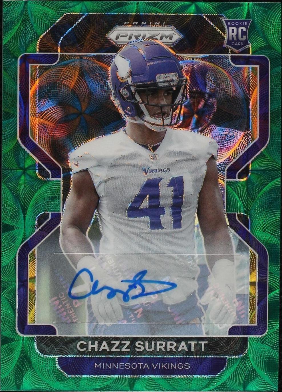 2021 Panini Prizm - Rookie Chazz Surratt #419 Green Scope Prizm ...